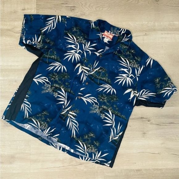 RJC | Shirts | Vintage Rjc Tropical Hawaiian Shirt Vacation Beach Palm ...